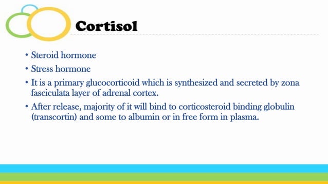 Cortisol- Synthesis, Regulation, Physiological actions, Disorders I ...