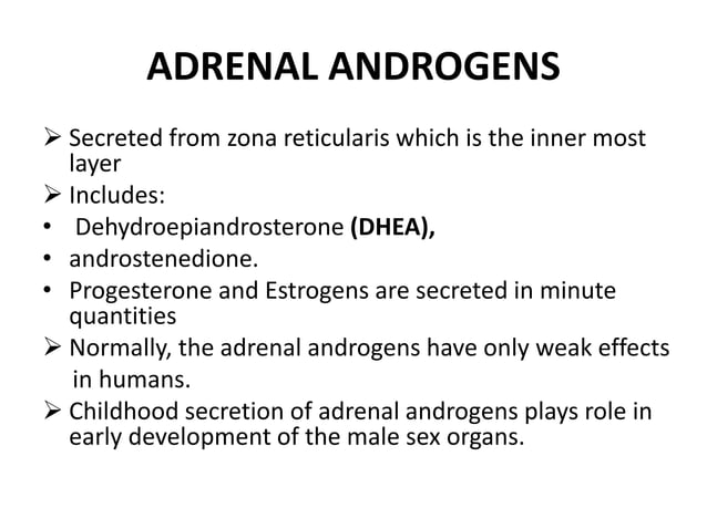 Cortisol and adrenal androgens | PPT