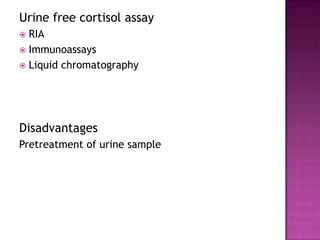 Cortisol assays & diagnostic laboratory procedures | PPT