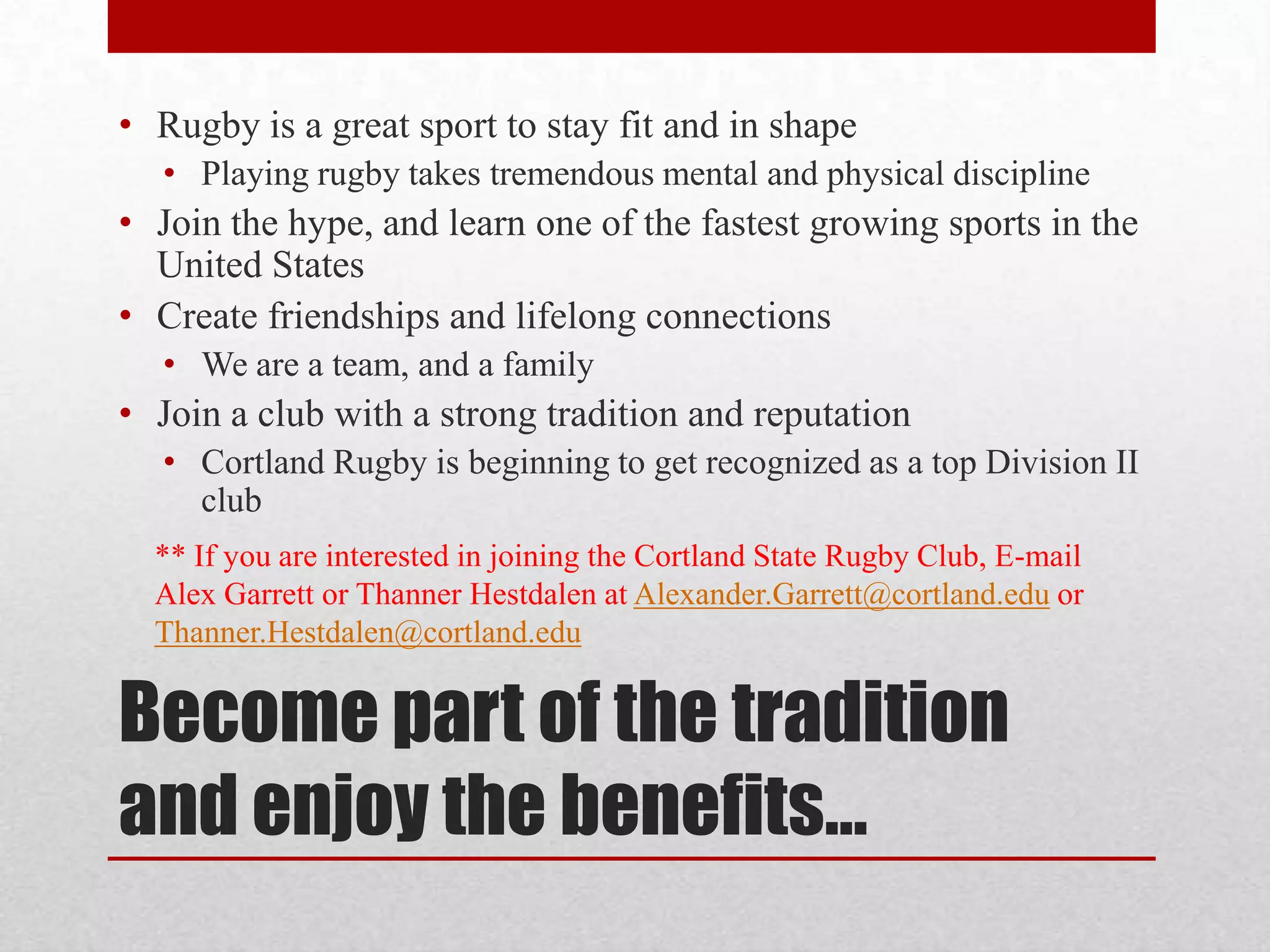 Cortland warrior rugby | PPT