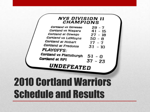 Cortland warrior rugby | PPTX