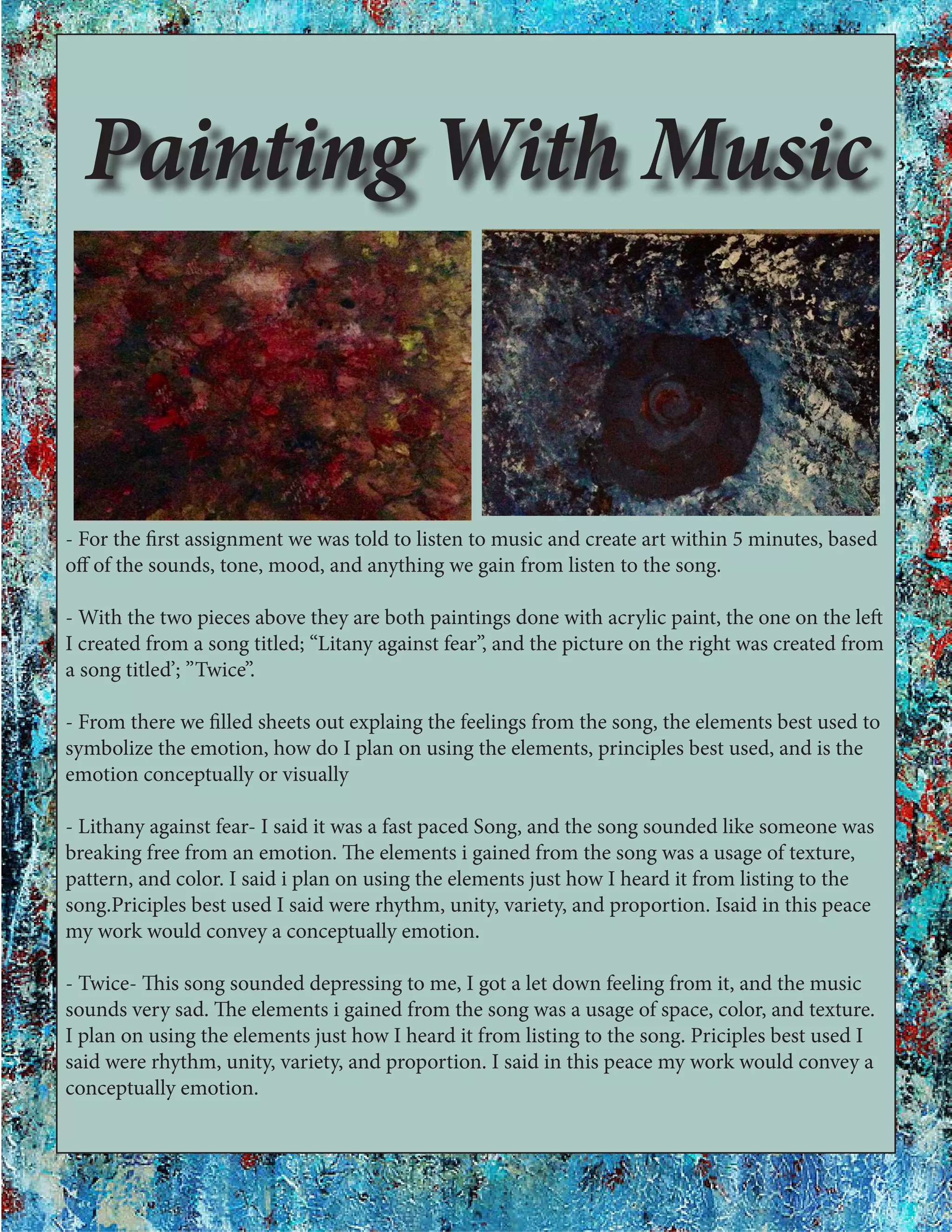 Cortlyn bowers advance painting | PDF