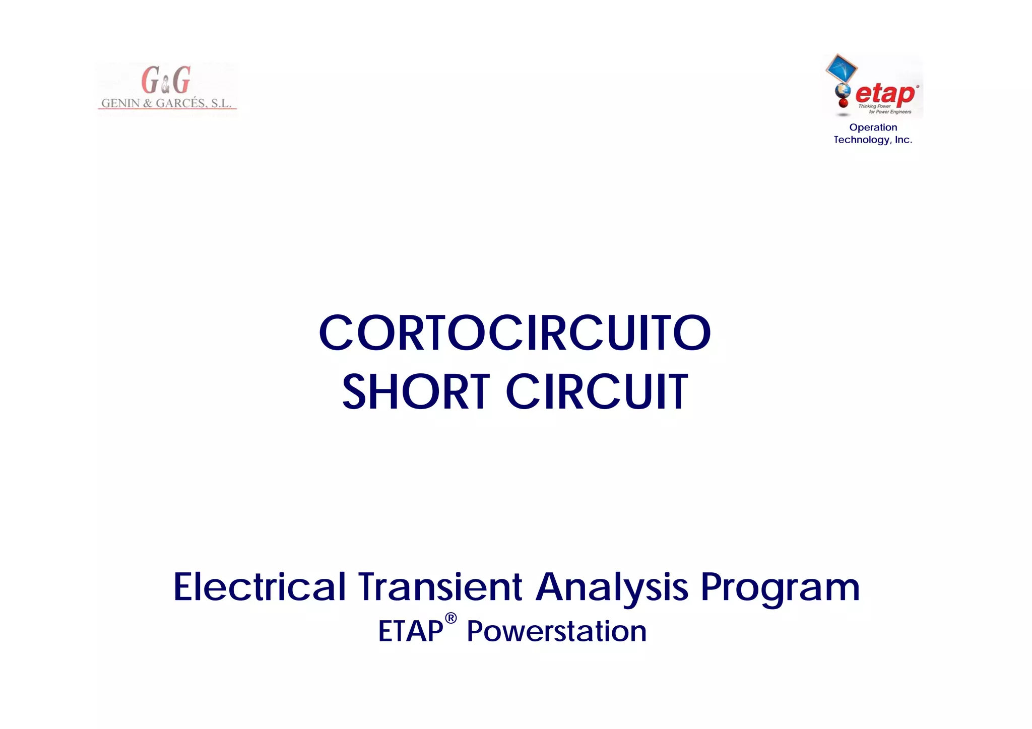 ETAP - Cortocircuito (short circuit) | PDF