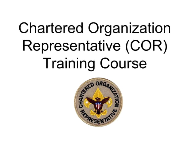 COR training course pgg 161108 | PPT