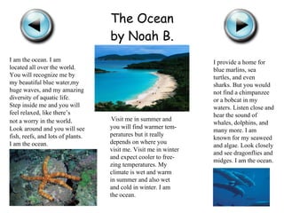 Biome "I" Poems By Mrs. Corum's 5th Grade Class | PPT