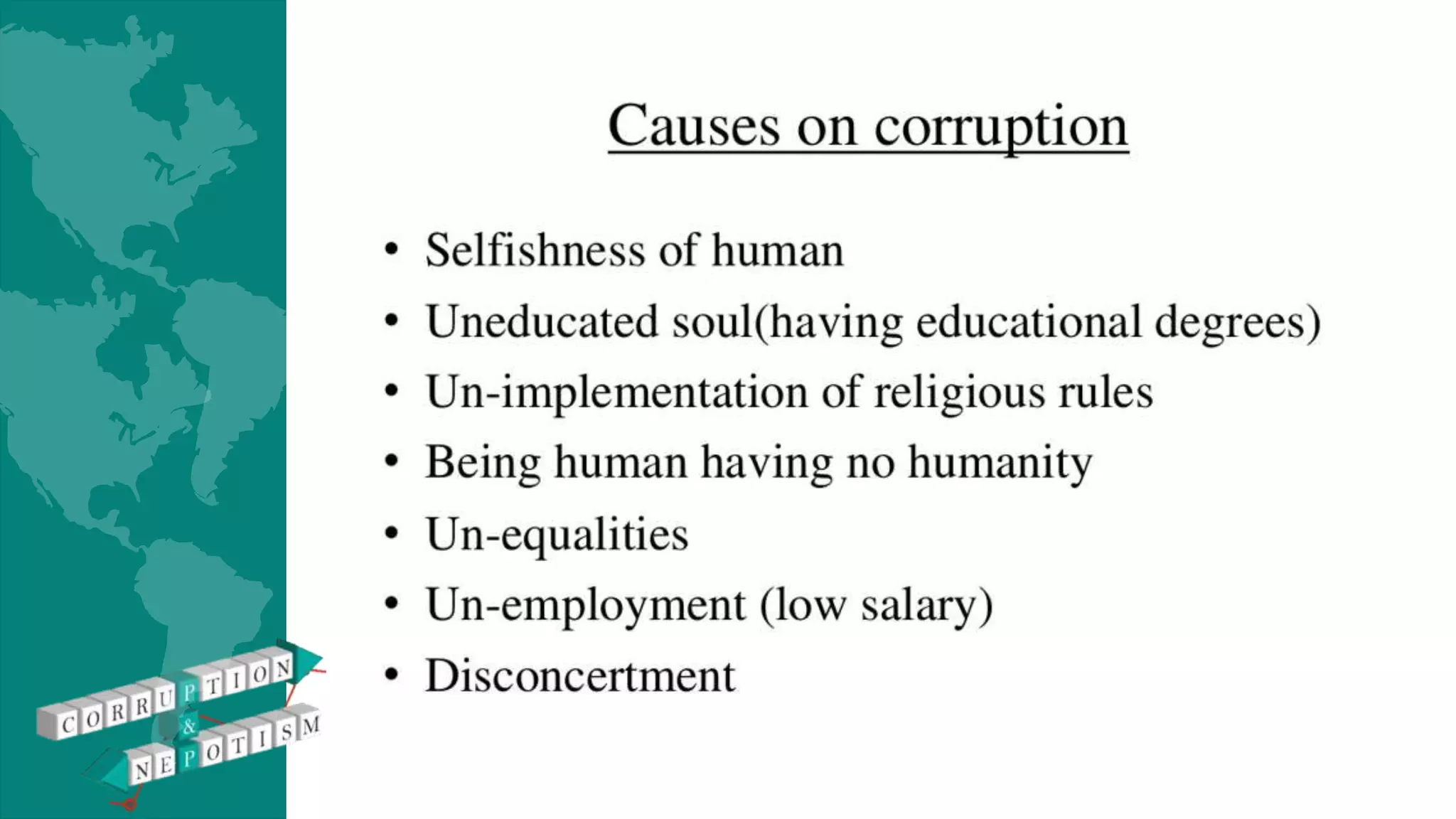 Corruption & Nepotism | PPTX