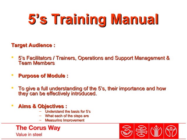 Corus 5S Lean Presentation | PPT