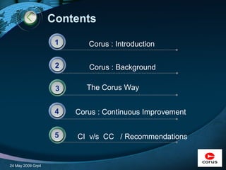 Corus final | PPT
