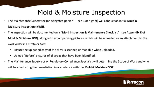 Corvias Mold and Moisture SOP Training.pptx
