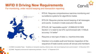 MiFID II Compliance Solution from Corvil | PPTX