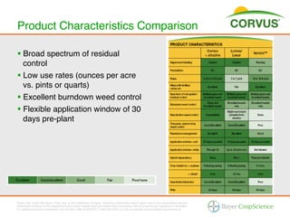 Corvus Corn Herbicide - 2012 Product Guide | PPT