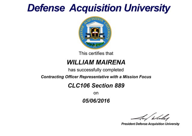COR with mission focus | PDF