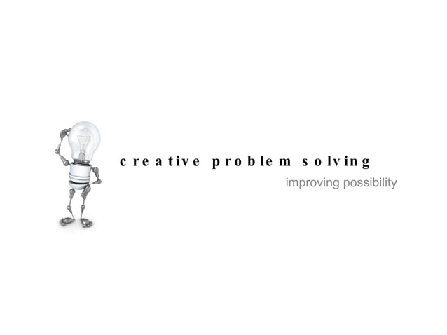Creative Problem Solving | PPT