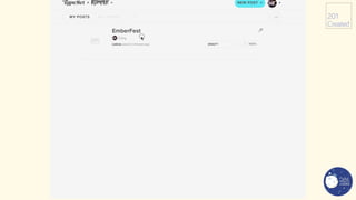 EmberFest Mobiledoc Demo Lightning Talk | PPT