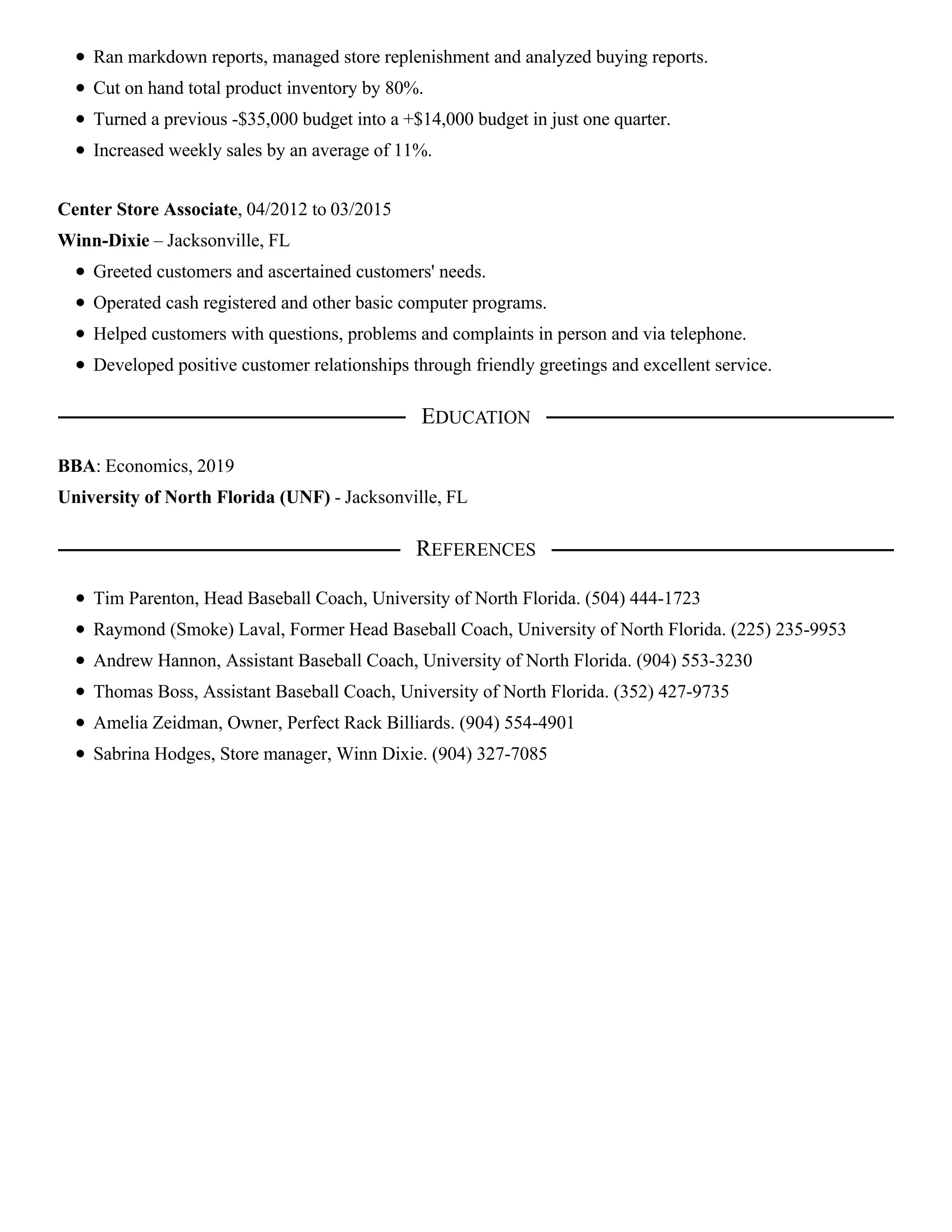 Cory Goff Resume | PDF | Business | Business and Finance