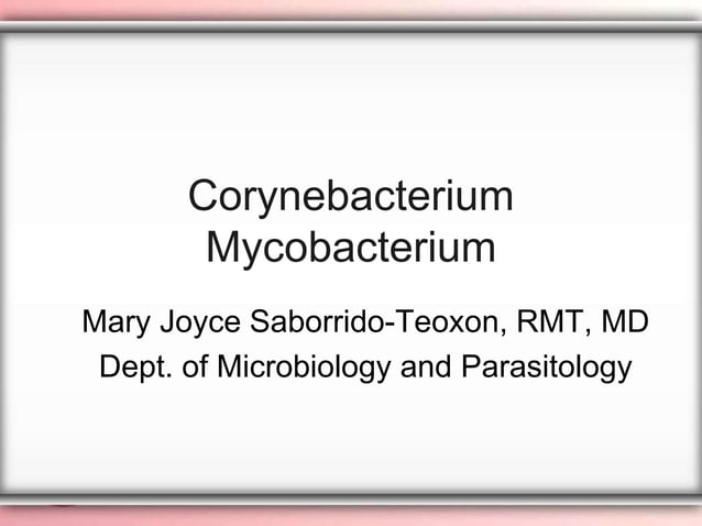 Corynebacterium (1) | PPT