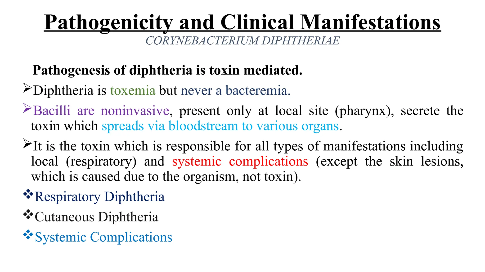 CORYNEBACTERIUM DIPHTHERIAE (Diphtheria) GPB.pptx | Ear, Nose and ...