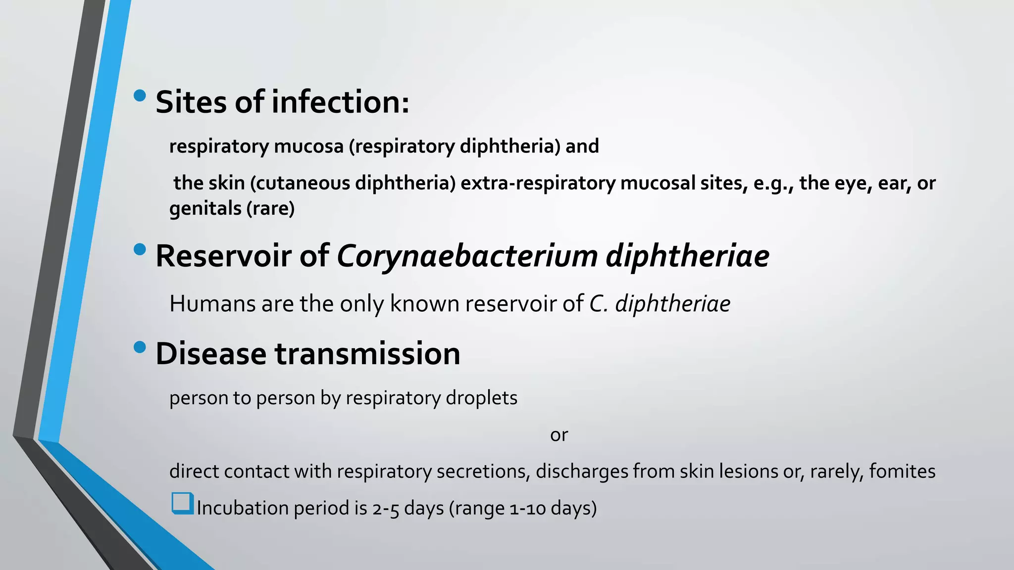 Corynebacterium diphtheriae presentation | PPTX