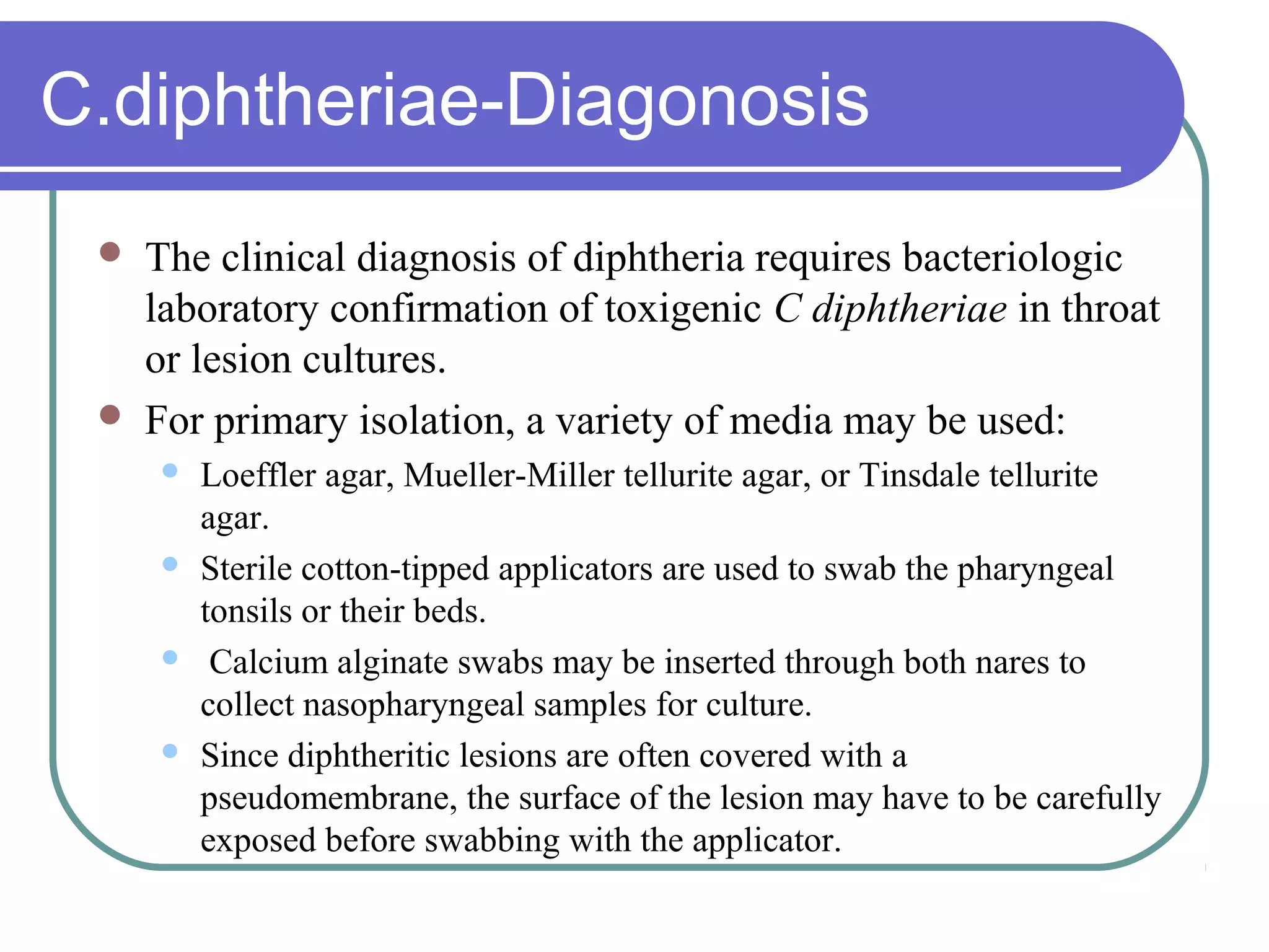 Corynebacterium diptheriae(Microbiology) | PPT