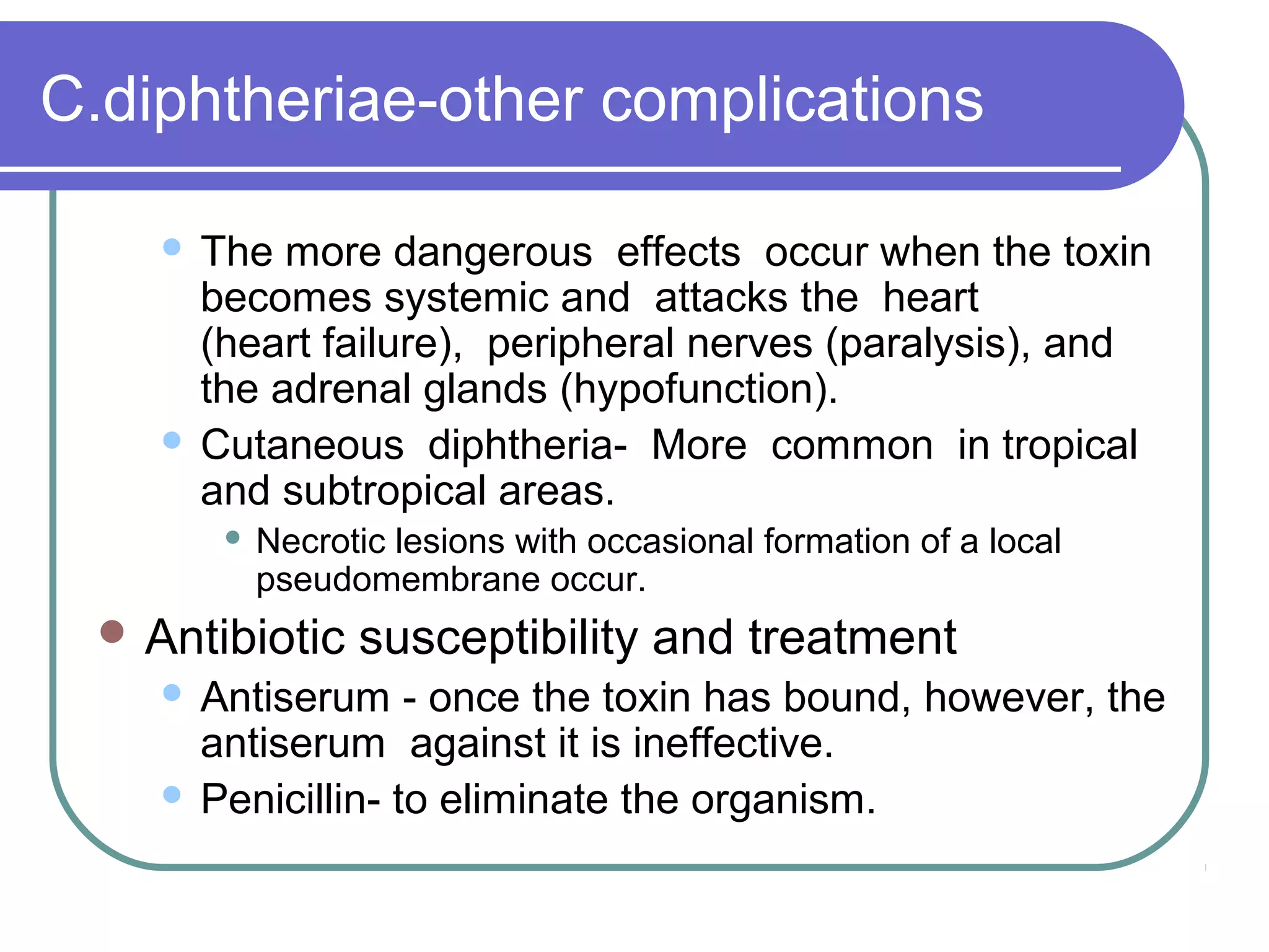 Corynebacterium diptheriae(Microbiology) | PPT
