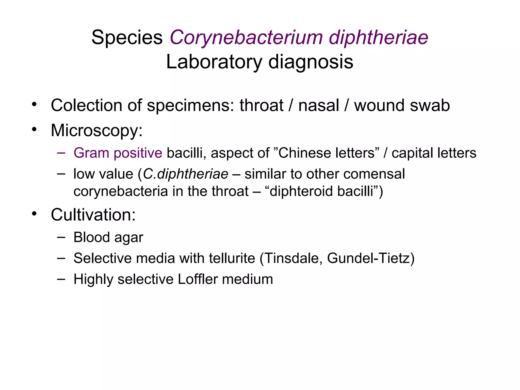 Corynebacterium listeria erysipelothrix_bacillus | PPT