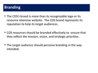 Cos branding talking points notes | PPTX