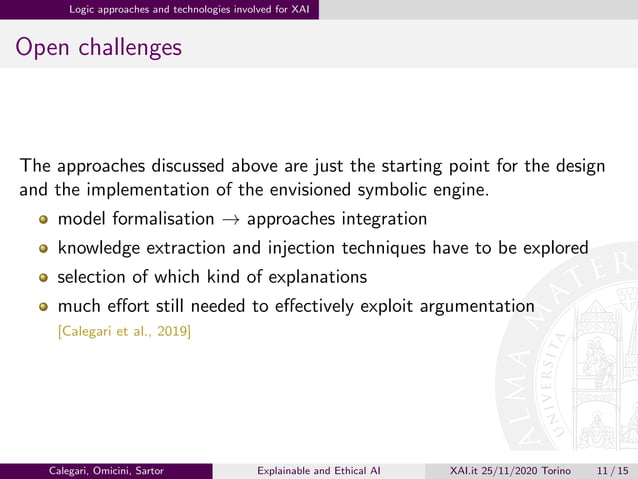 Argumentation And Logic Programming For Explainable And Ethical Ai Ppt