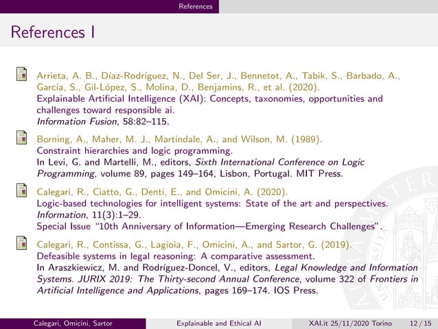 Argumentation And Logic Programming For Explainable And Ethical Ai Ppt