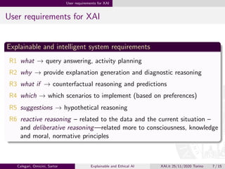 Argumentation and Logic Programming for Explainable and Ethical AI | PPT