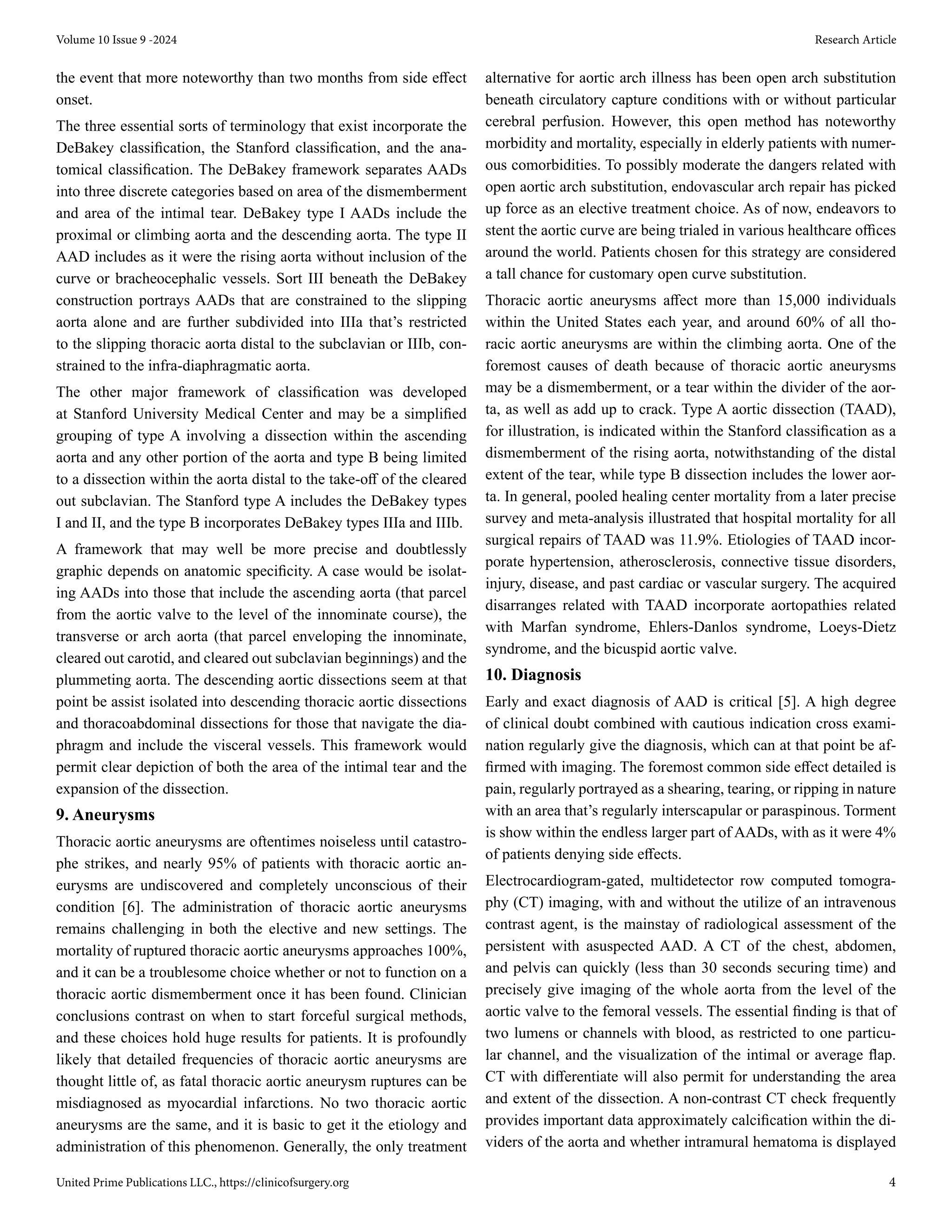 Fatal Condition of Aortic Dissection Produces Symptoms of Sudden and Tearing Chest Pain | PDF