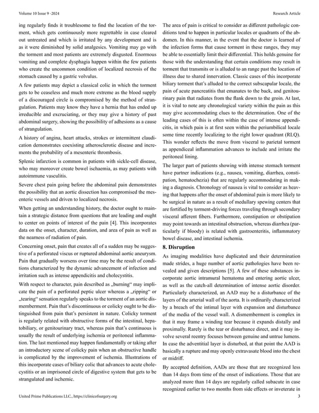 Fatal Condition of Aortic Dissection Produces Symptoms of Sudden and ...