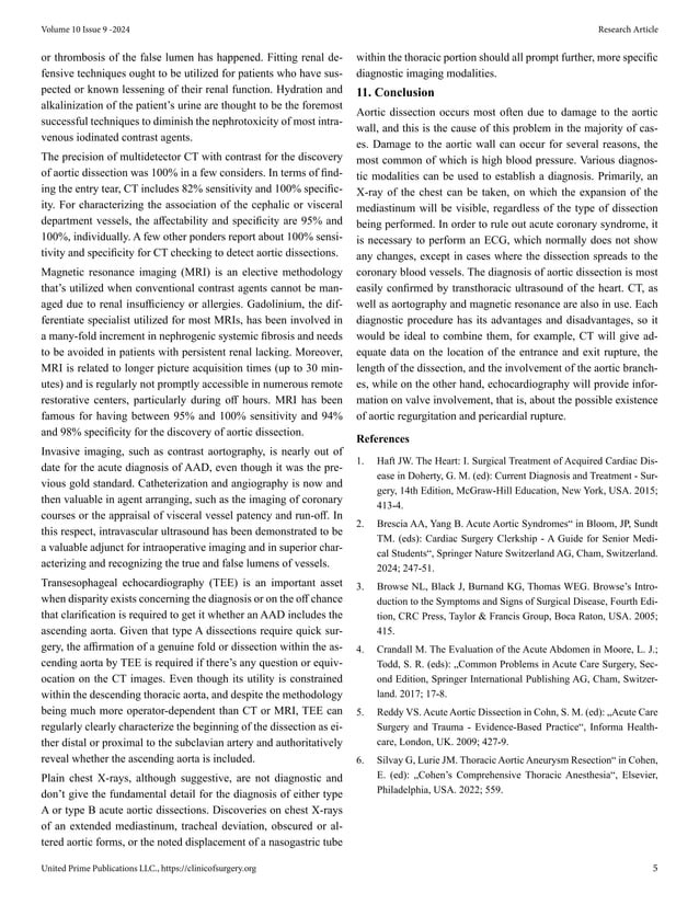 Fatal Condition of Aortic Dissection Produces Symptoms of Sudden and ...