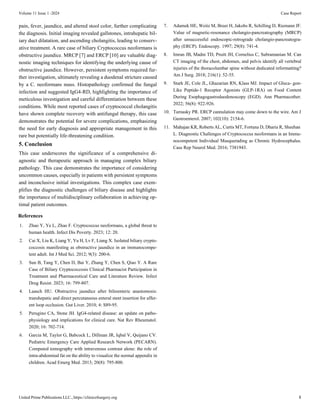 Biliary Cryptococcus Neoformans Manifesting as Obstructive Jaundice ...