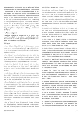 Negative Pressure Wound Therapy With Potential Autologous Stem Cell ...