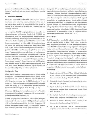 RoboticLatissimusDorsi-FlapBreastReconstruction:101Procedures in 30 Months | PDF