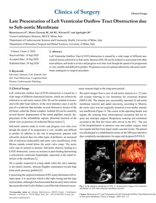 Late Presentation of Left Ventricular Outflow Tract Obstruction due to ...