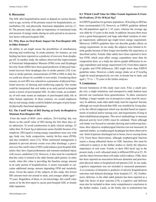 An Association of the First Three Days’ Oral Energy Intake with Post ...