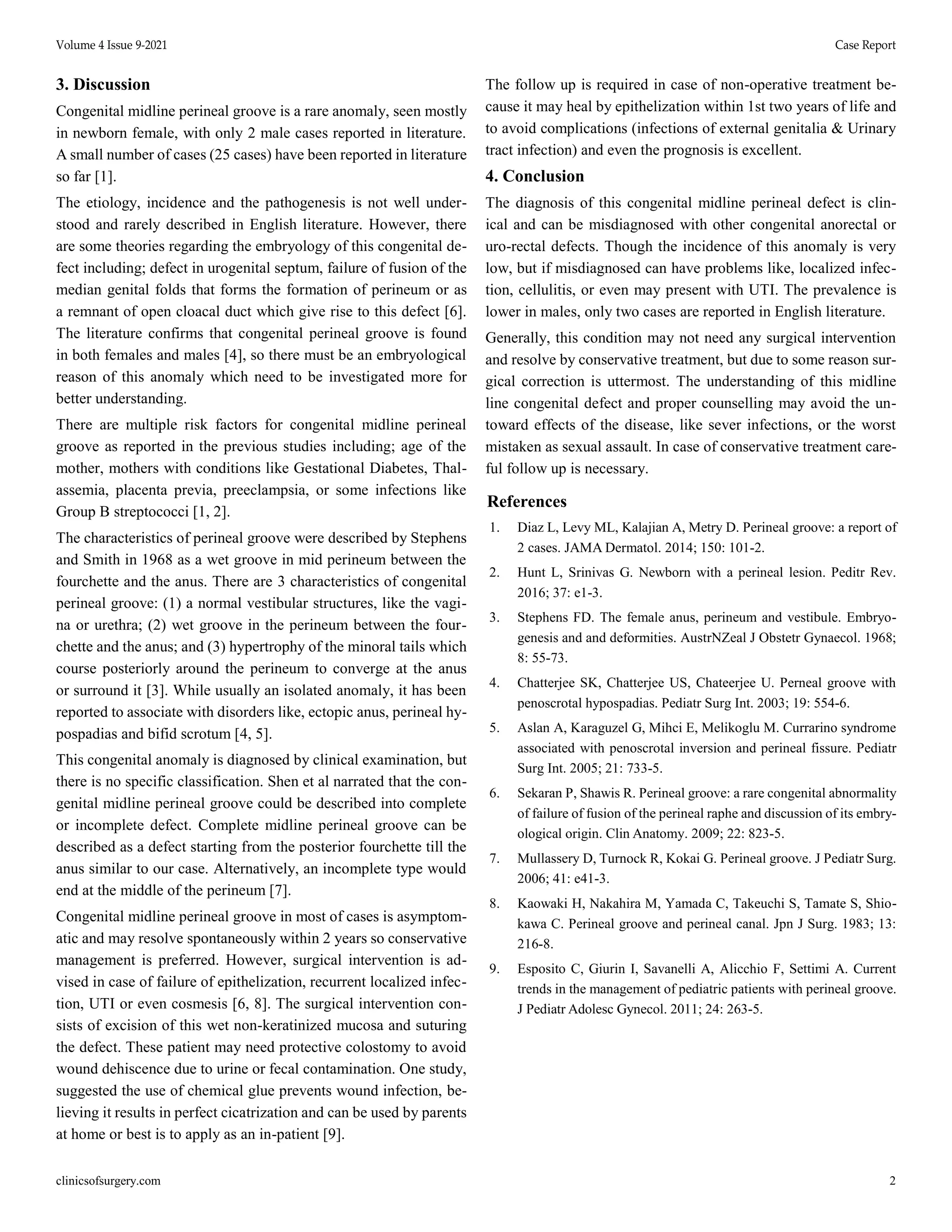 Congenital Midline Perineal Groove: A Rare Defect of Perineum | PDF