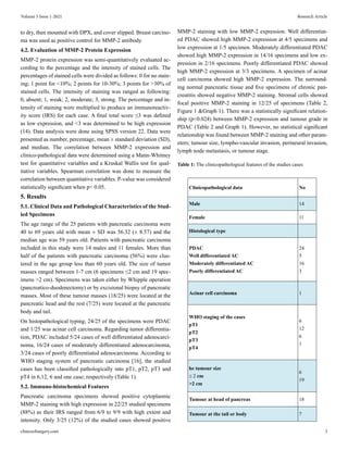 Immuno-histochemical Expression of MMP-2 In Pancreatic Carcinoma and ...