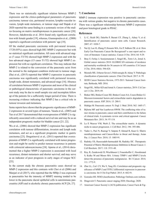 Immuno-histochemical Expression of MMP-2 In Pancreatic Carcinoma and ...