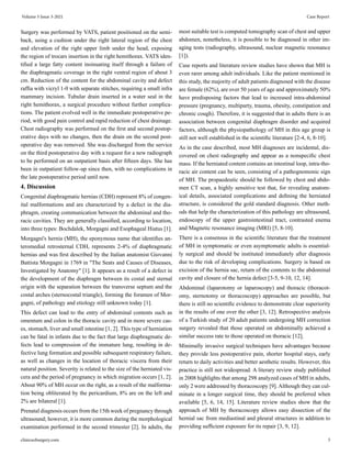 VATS Approach to Symptomatic Morgagni Hernia in Adults | PDF