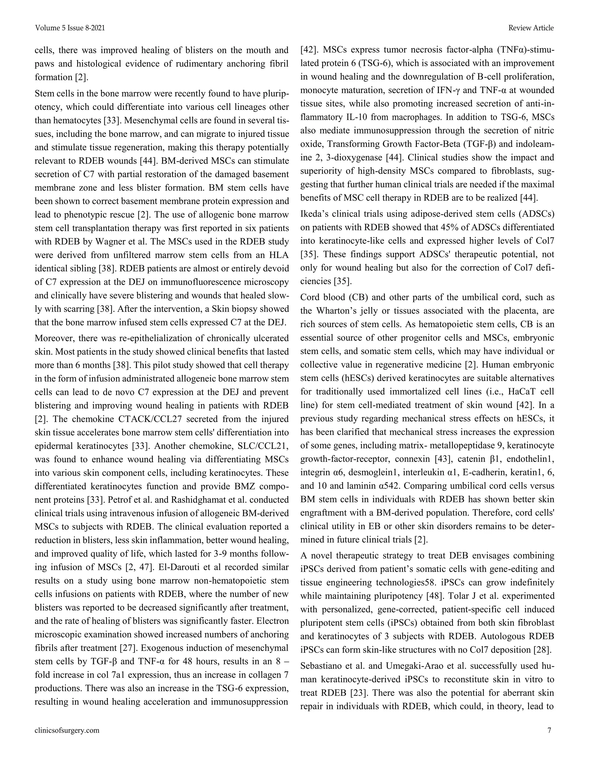 Cell Therapy: The New Approach to Dermatology and Dermatologic Surge | PDF