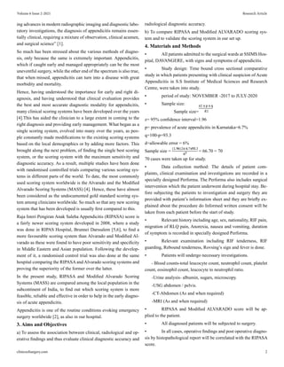 Prospective Study of Acute Appendicitis with its Clinical, Radiological ...