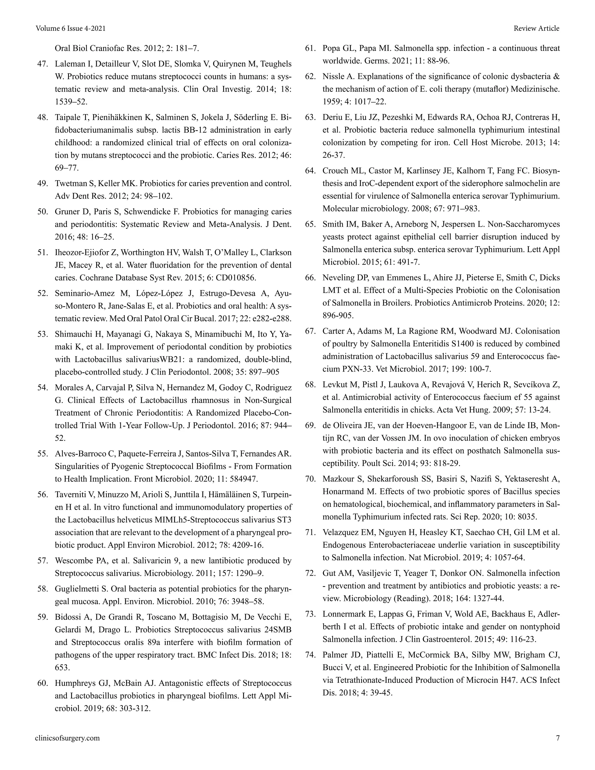 The Role of Probiotics as Gastrointestinal Infections Treatment and ...