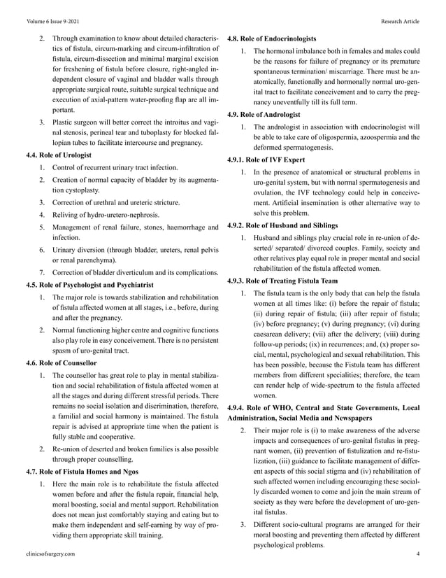 Pregnancy in Uro-Genital Fistulas (Ugfs): A Challenge to Obstetricians and Gynaecologists | PDF ...