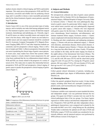 Differences and Predictive Value for Clinical Staging of Preoperative ...