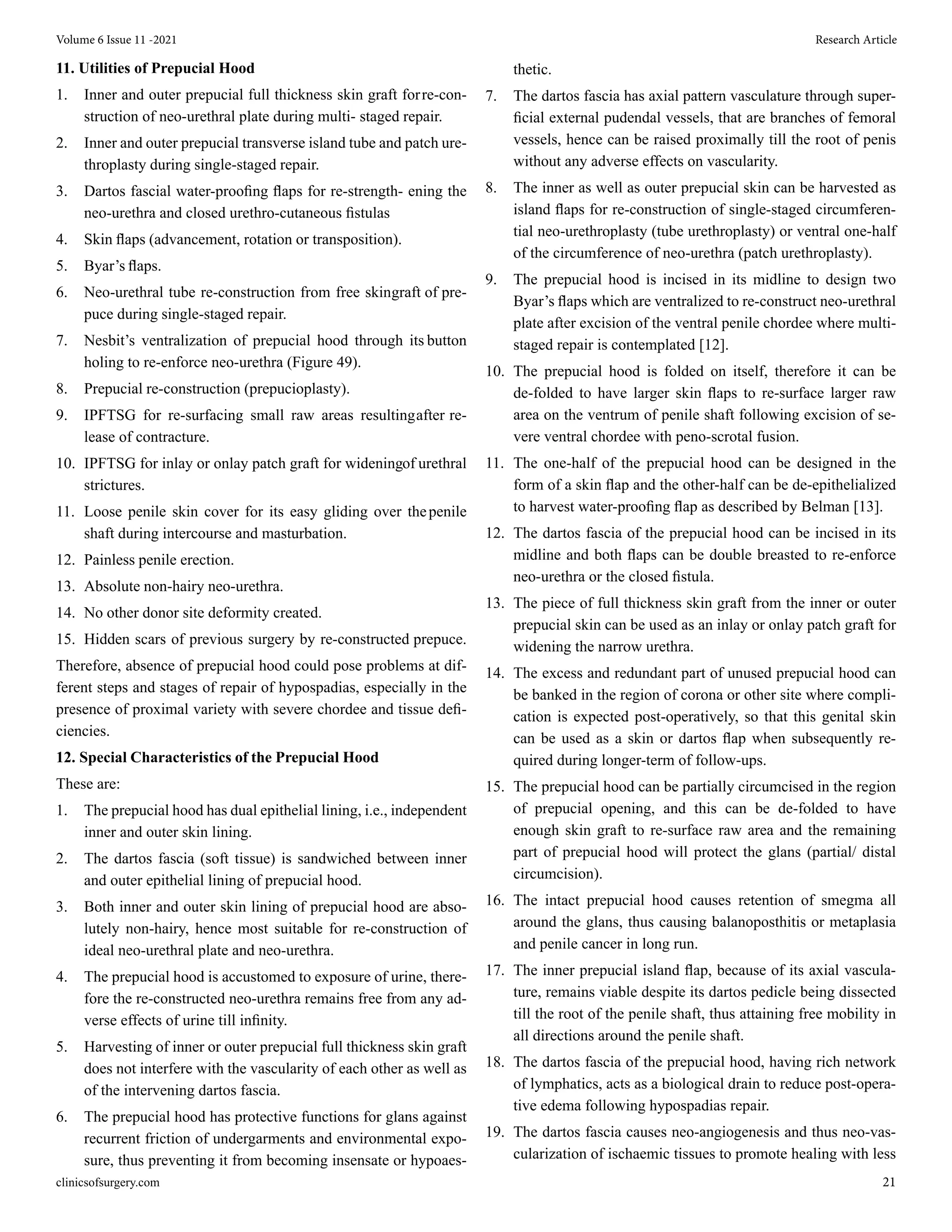 The Hypospadias, Chordee, Orthoplasty and The Prepucial Hood | PDF