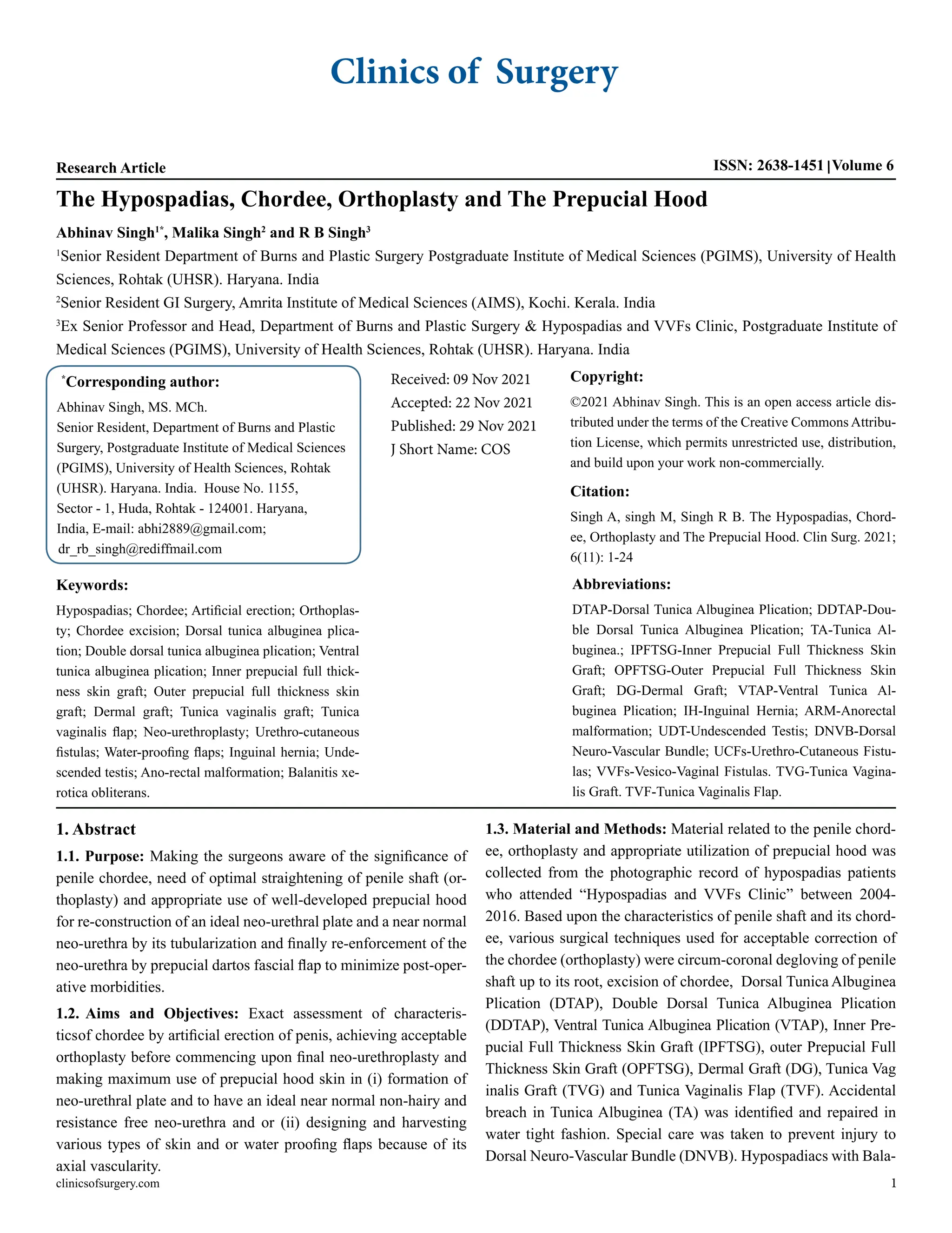 The Hypospadias, Chordee, Orthoplasty and The Prepucial Hood | PDF