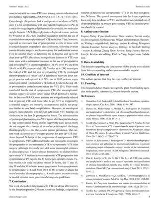 Incidence of VTE in the First Postoperative 24 Hours after ...
