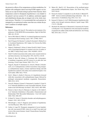 A Case Report of Hypothermia Rescued by Veno-Arterial Extracorporeal ...